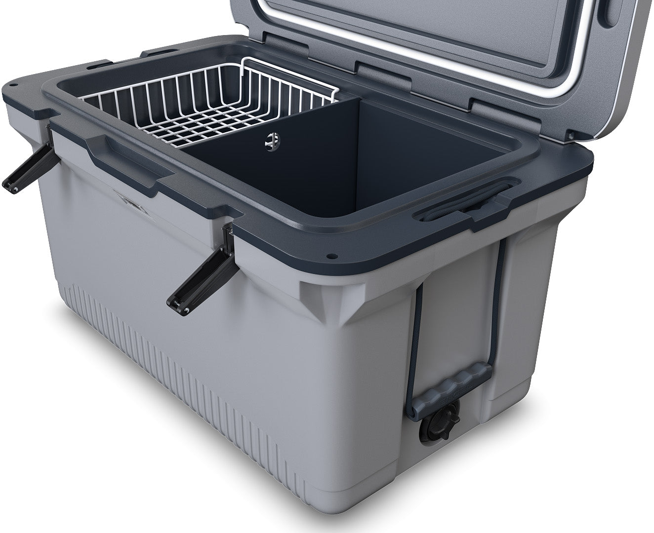 ENGEL 60QT UltraLite Injection-Molded Cooler With Wire Basket and Divi ...